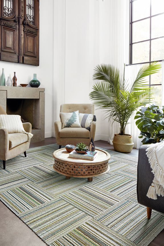 Eco-Friendly Responsible Rugs Made from Carpet Tiles