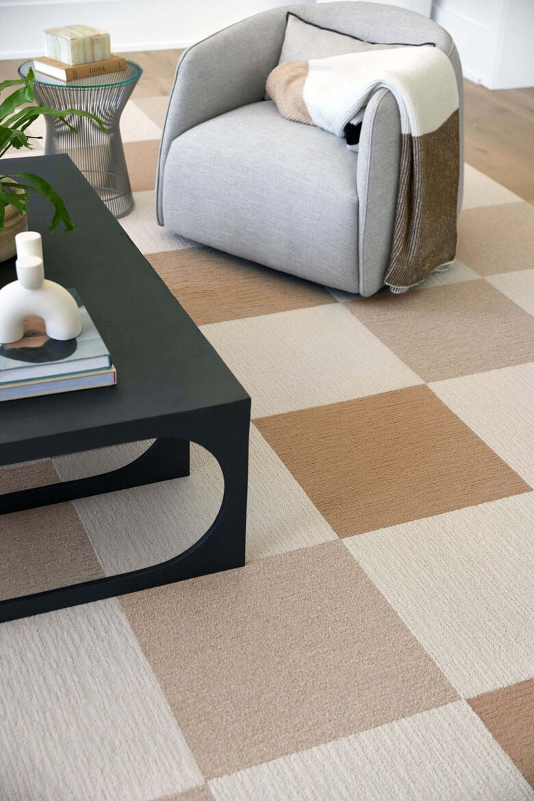 Off the Grid: Modern Checkerboard Pattern Area Rugs