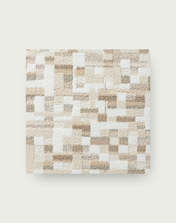 Lost In Pixels - Bright White / Bone: All Area Rugs & Carpet Tiles by FLOR