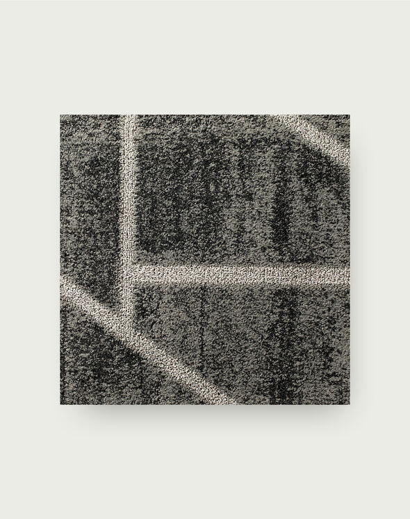 Heavy Metal - Titanium / Silver: Patterned Area Rugs & Carpet Tiles by FLOR