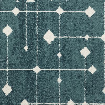 Hollin Hills - Teal: Patterned Area Rugs & Carpet Tiles by FLOR