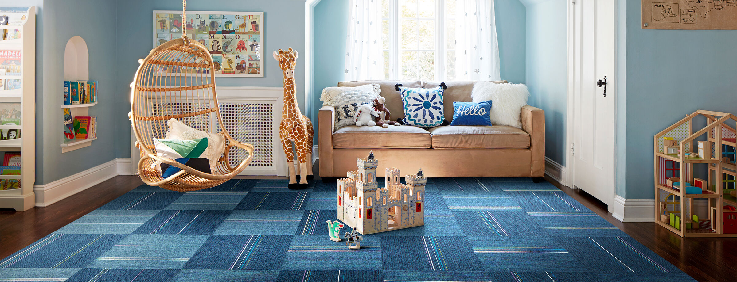 Milliner: Striped Area Rugs & Carpet Tiles by FLOR