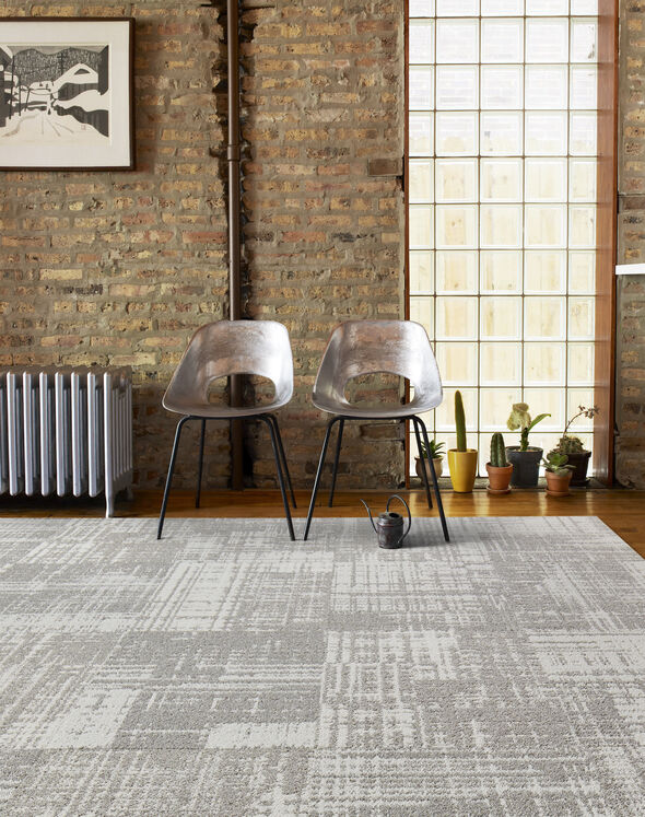 Dappled Daylight - Pigeon: Patterned Area Rugs & Carpet Tiles by FLOR