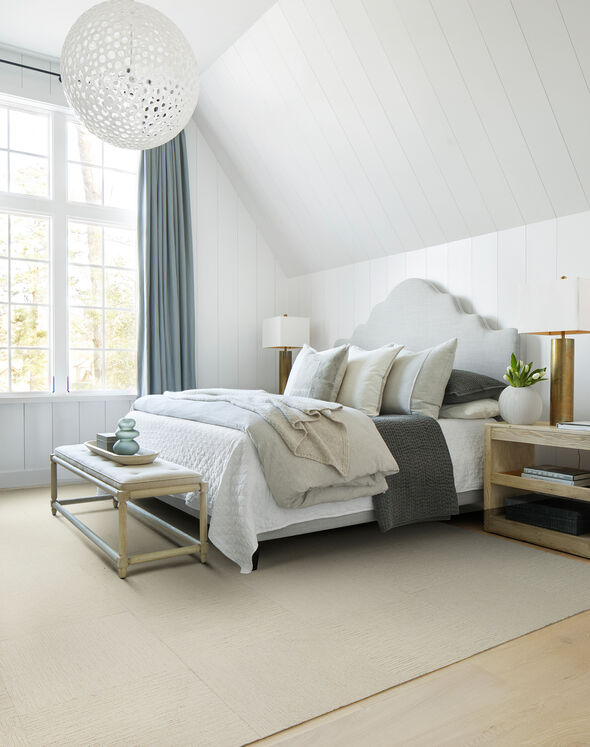 Made You Look - Pearl: Solid Color Area Rugs & Carpet Tiles by FLOR