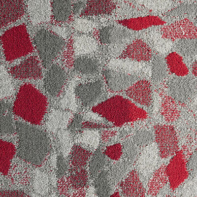 Stone Course - Red / Stone: Patterned Area Rugs & Carpet Tiles by FLOR