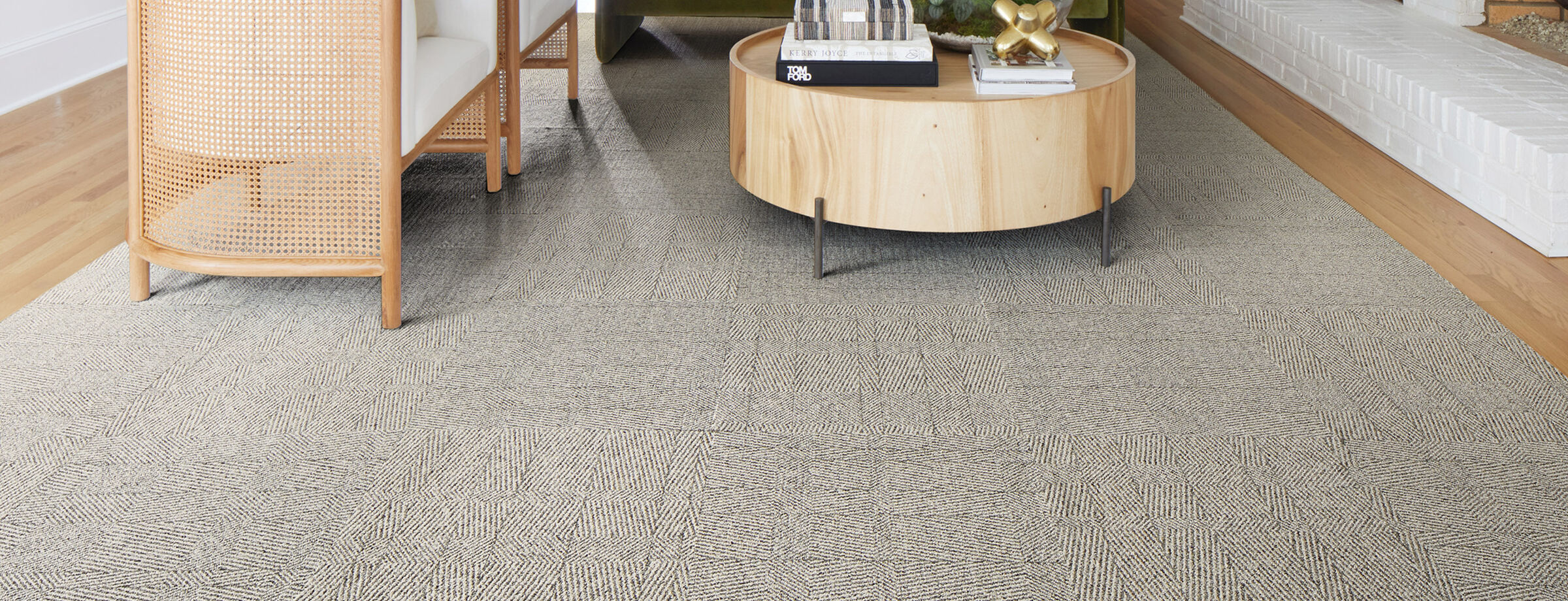 Tweed Indeed - Lichen: Patterned Area Rugs & Carpet Tiles by FLOR