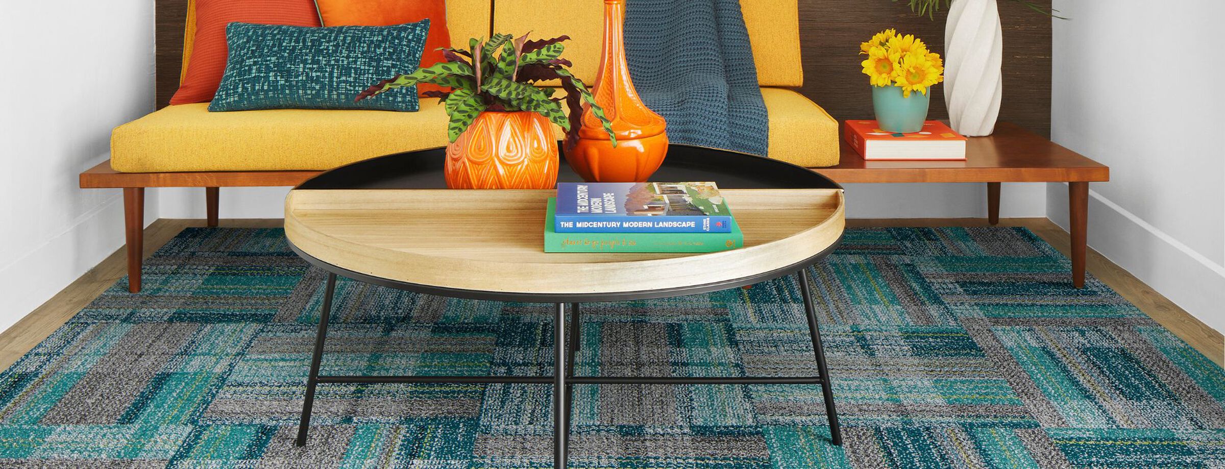 Be Cool - Cobalt: Patterned Area Rugs & Carpet Tiles by FLOR