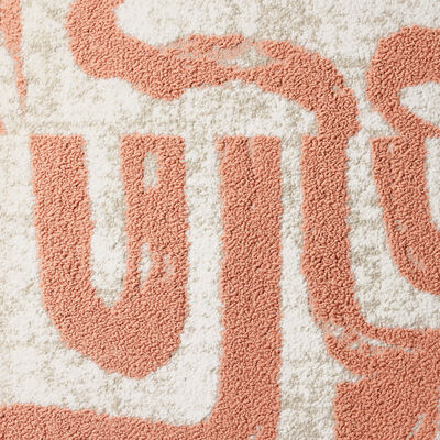 Scenic Route - Bone / Coral: Patterned Area Rugs & Carpet Tiles by FLOR
