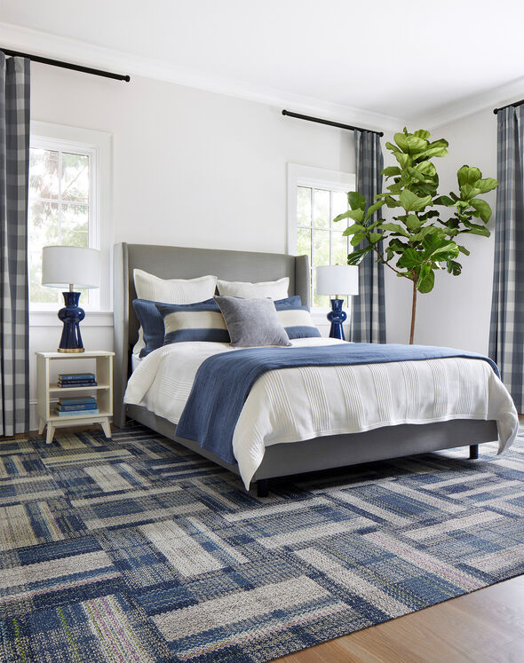 Be Cool - Cobalt: Patterned Area Rugs & Carpet Tiles by FLOR