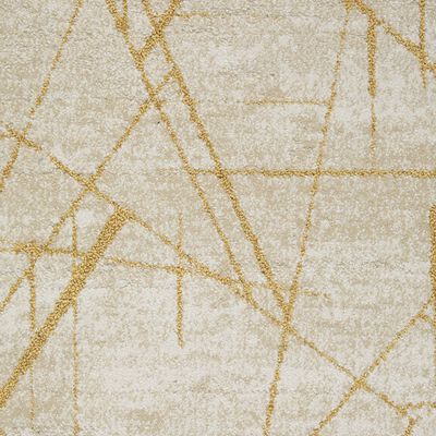 Chasing Pavement - Pearl / Gold: Patterned Area Rugs & Carpet Tiles by FLOR