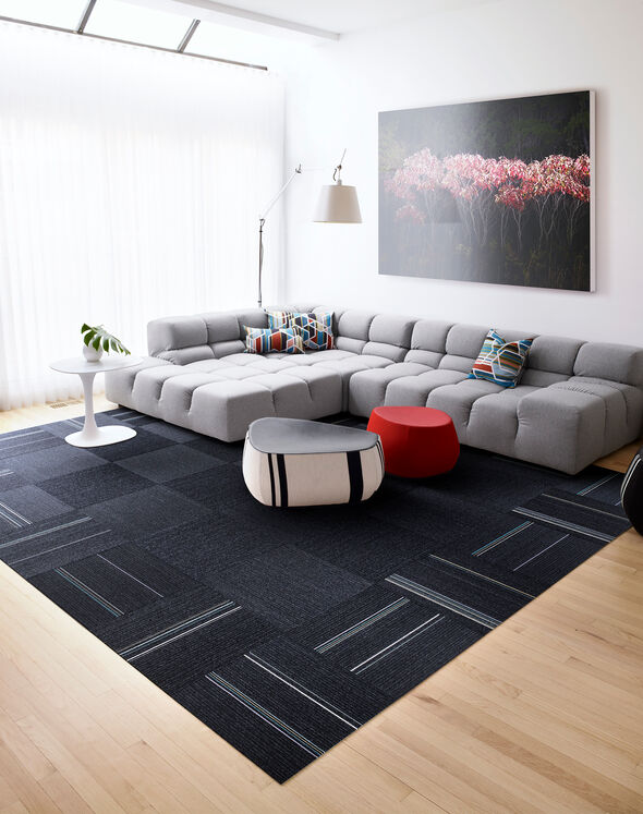 Level Setting: Striped Area Rugs & Carpet Tiles by FLOR