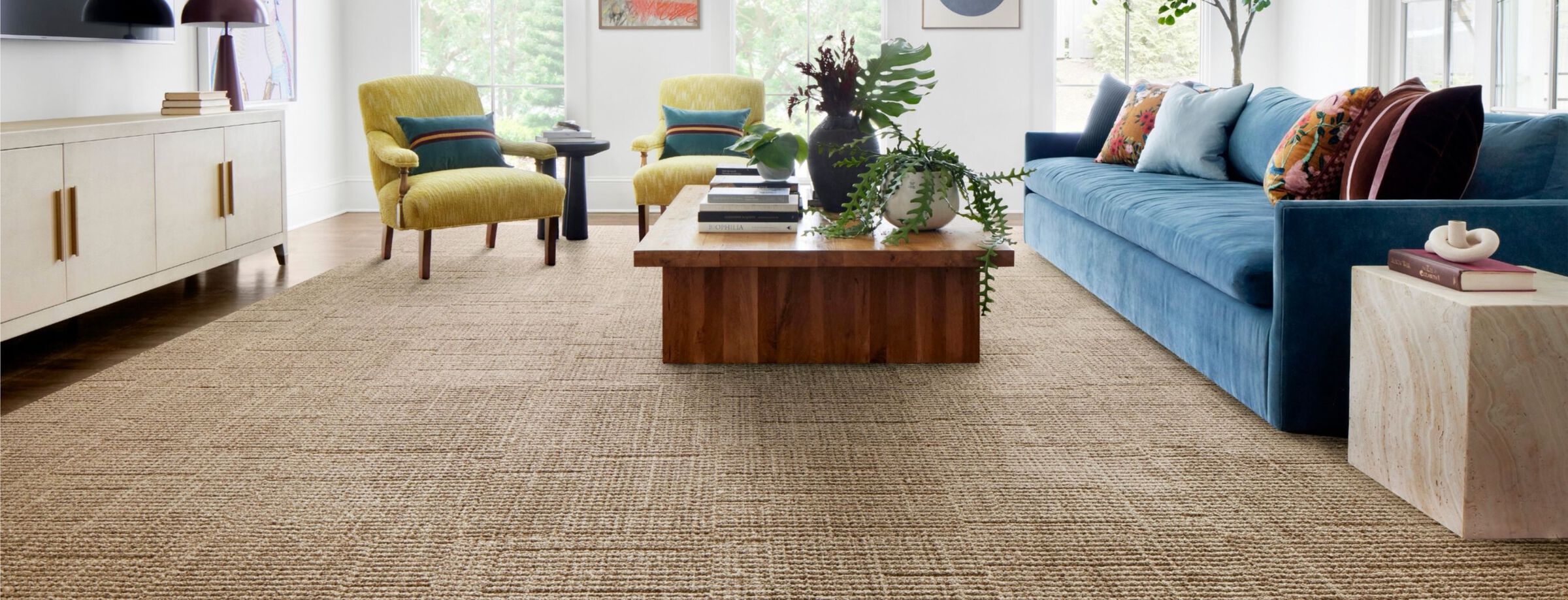 Jute Box - Bone: All Area Rugs & Carpet Tiles by FLOR