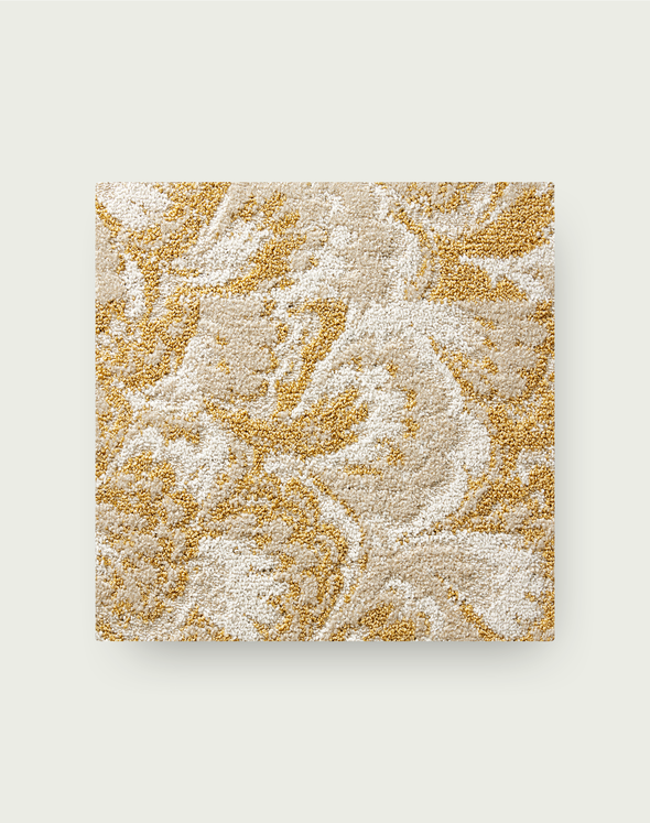 Swirling Around - Tundra / Gold: All Area Rugs & Carpet Tiles by FLOR