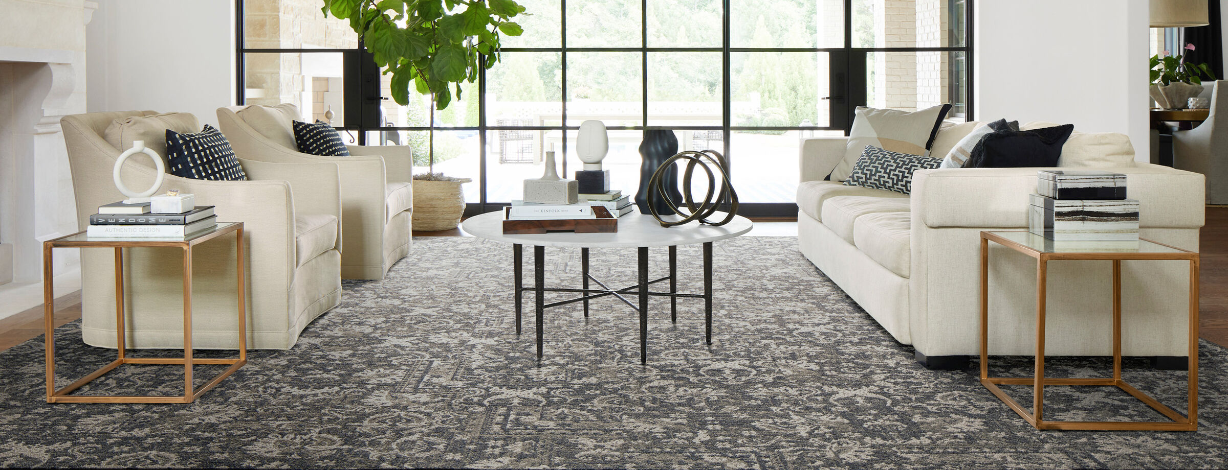 Fancy Free - Stone: All Area Rugs & Carpet Tiles by FLOR