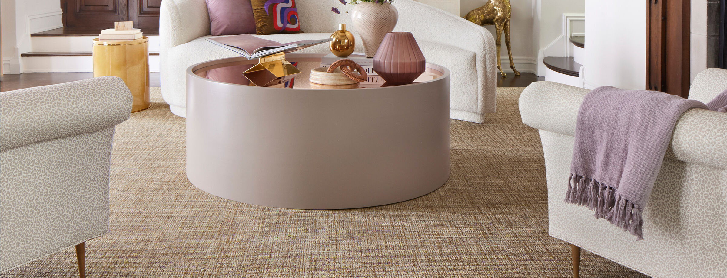 London Twill - Cocoa: Patterned Area Rugs & Carpet Tiles by FLOR