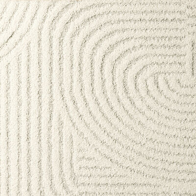Curves You Right - Bone: Patterned Area Rugs & Carpet Tiles by FLOR