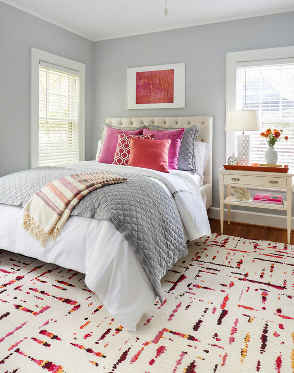 Lilting - Berry: Patterned Area Rugs & Carpet Tiles by FLOR