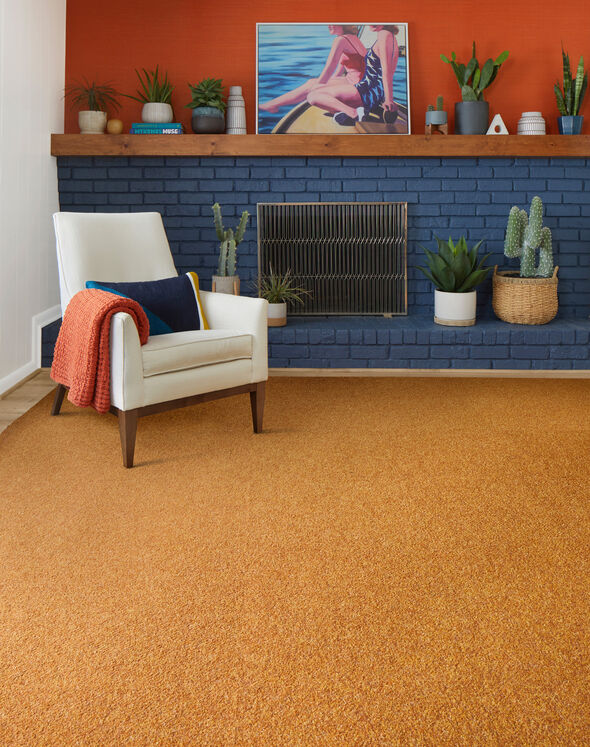 Industrious - Marigold: Solid Color Area Rugs & Carpet Tiles by FLOR