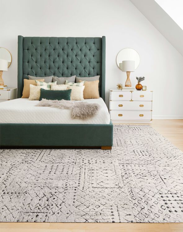 Foothills - Bone: Patterned Area Rugs & Carpet Tiles by FLOR