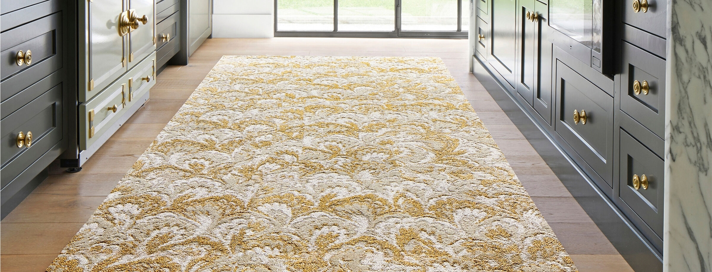 Swirling Around - Chalk / Silver: All Area Rugs & Carpet Tiles by FLOR
