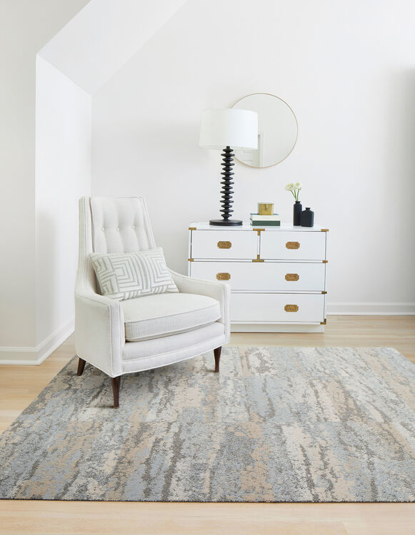 Deep Impressions - Flax: Patterned Area Rugs & Carpet Tiles by FLOR