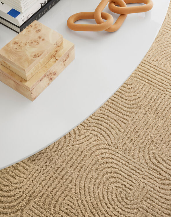 Curves You Right - Eggnog: Patterned Area Rugs & Carpet Tiles by FLOR
