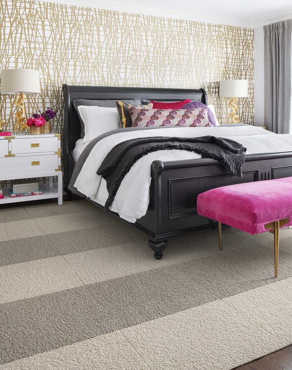 Heaven Sent - Bone: Solid Area Rugs & Carpet Tiles by FLOR