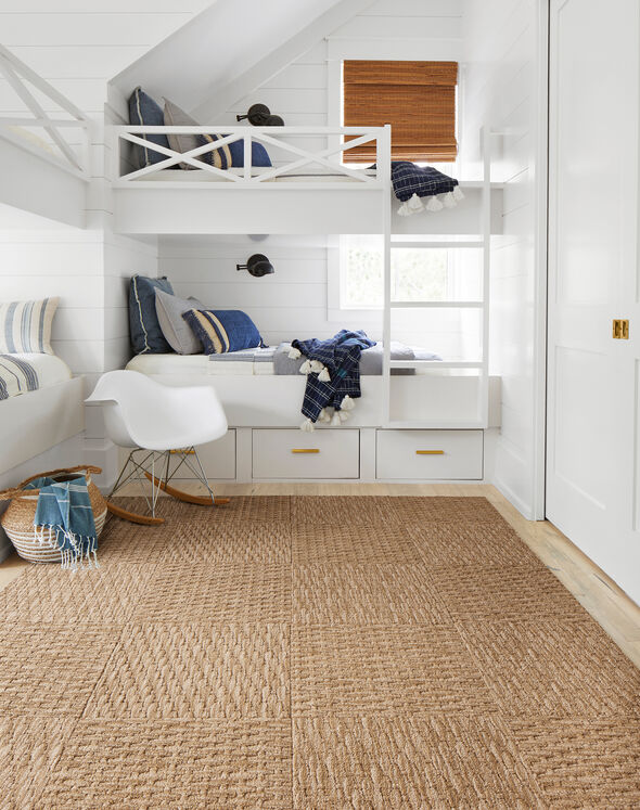 Coming Along - Tan: Patterned Area Rugs & Carpet Tiles by FLOR