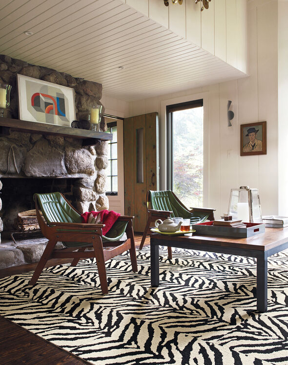 Zebra Crossing - Black: Patterned Area Rugs & Carpet Tiles by FLOR