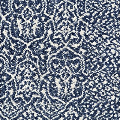 Kensington Blossom - Cobalt: Patterned Area Rugs & Carpet Tiles by FLOR