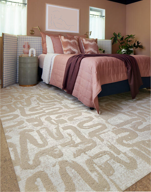 Scenic Route - Bone / Pearl: Patterned Area Rugs & Carpet Tiles by FLOR