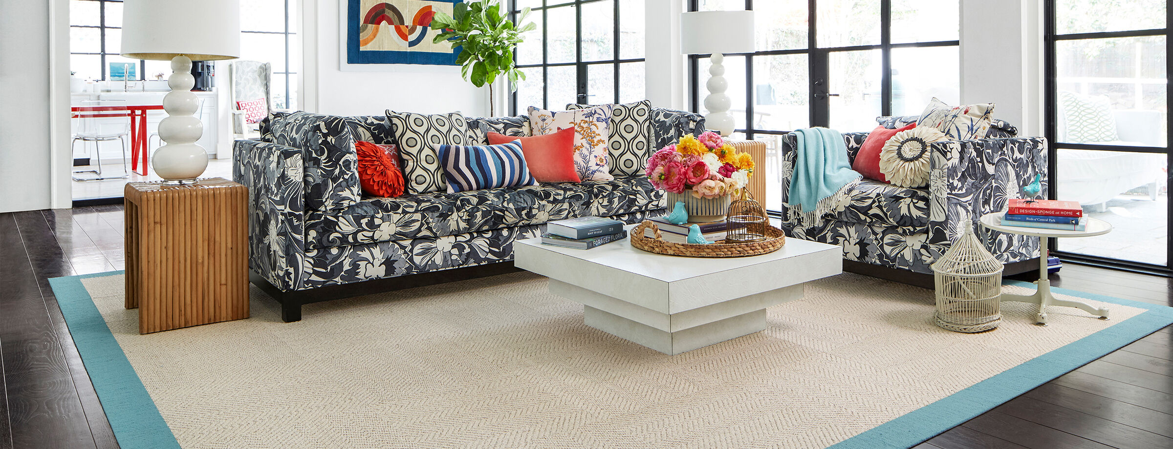 Suit Yourself - Storm: Patterned Area Rugs & Carpet Tiles by FLOR