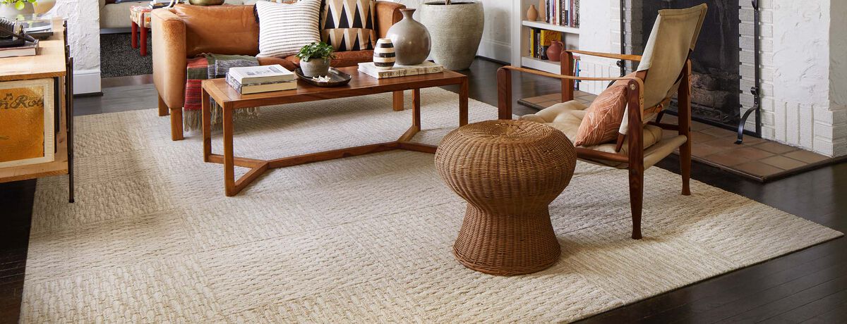 Coming Along - Tan: Graphic & Pattern Area Rugs & Carpet Tiles by FLOR