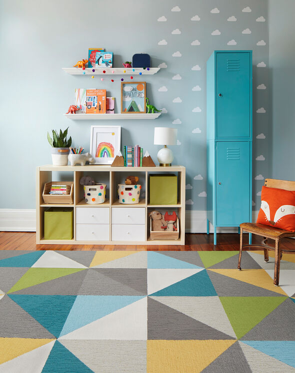 Made You Look 8 Triangle Patchwork - Kiwi - 8x10: FLOR Signature Area ...