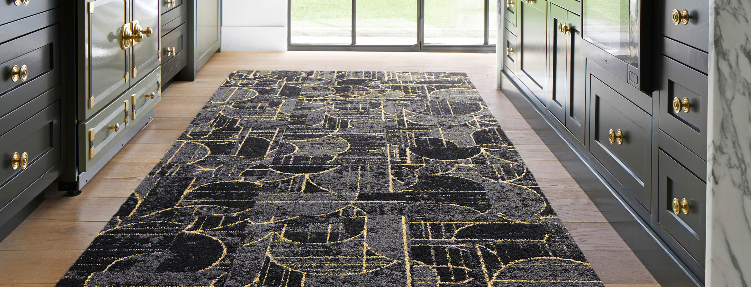 Sidecar - Flint / Gold: All Area Rugs & Carpet Tiles by FLOR
