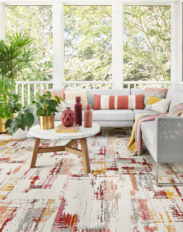Splish Splash - Berry: Patterned Area Rugs & Carpet Tiles by FLOR