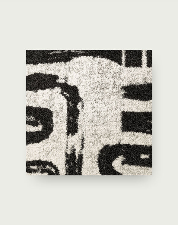 Scenic Route - Chalk / Black: Patterned Area Rugs & Carpet Tiles by FLOR