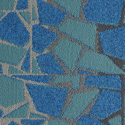 Rue - Teal: Patterned Area Rugs & Carpet Tiles by FLOR