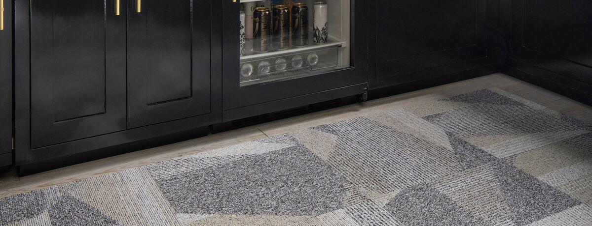 Between The Lines - Bone: Patterned Area Rugs & Carpet Tiles by FLOR