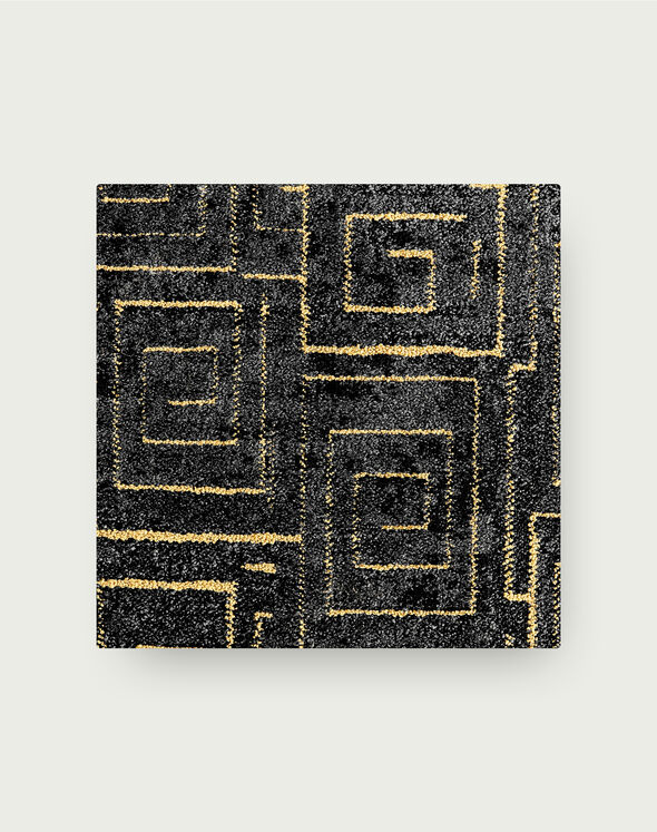 Gatsby - Flint / Gold: Patterned Area Rugs & Carpet Tiles by FLOR