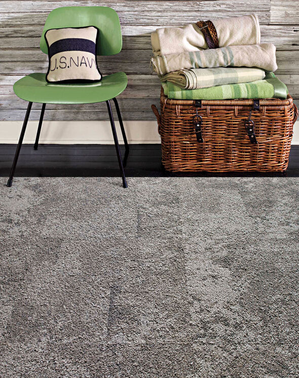 Down To Earth - Stone: Solid Color Area Rugs & Carpet Tiles by FLOR