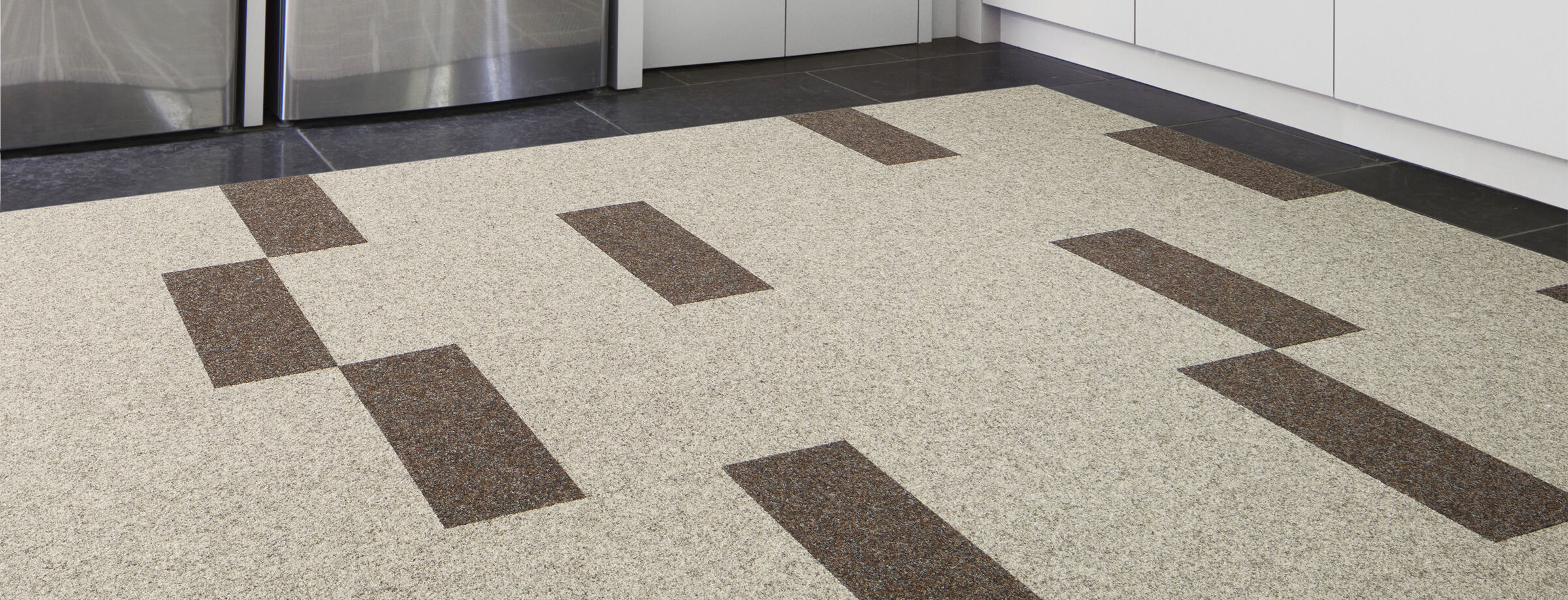 Give And Take - Beige - 5x7: FLOR Signature Area Rugs by FLOR