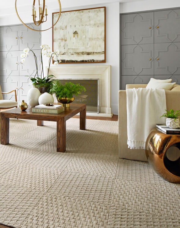 Coming Along - Pearl: Patterned Area Rugs & Carpet Tiles by FLOR