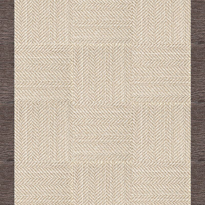 Suit Yourself Quarter Border - Linen / Mink - 6x7: FLOR Signature Area ...