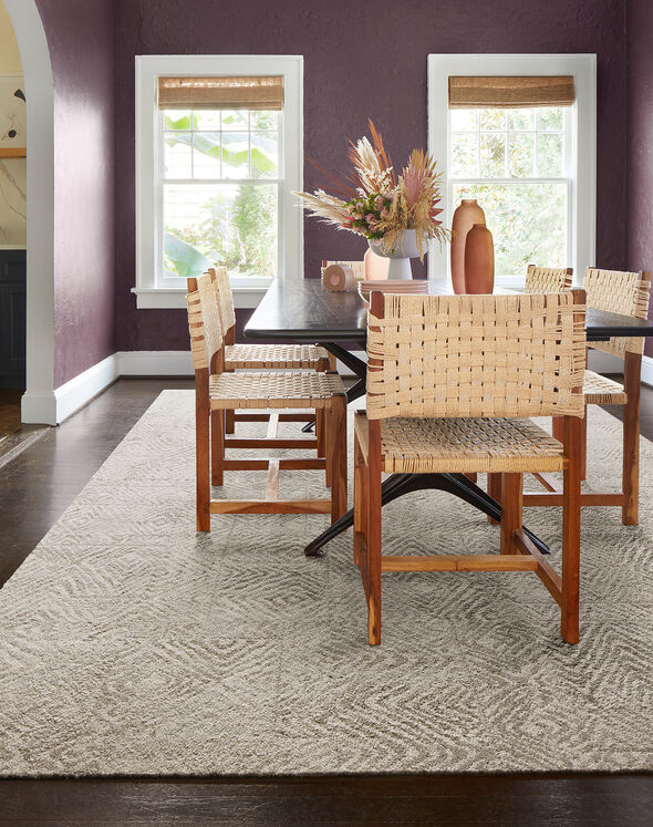 Cut Corners - Chalk: Patterned Area Rugs & Carpet Tiles by FLOR