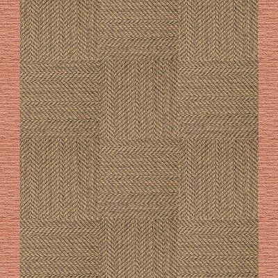 Suit Yourself Quarter Border - Raffia / Coral - 6x7: FLOR Signature ...