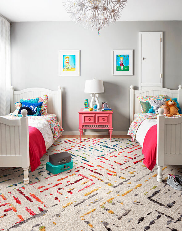 Lilting - Berry: Patterned Area Rugs & Carpet Tiles by FLOR