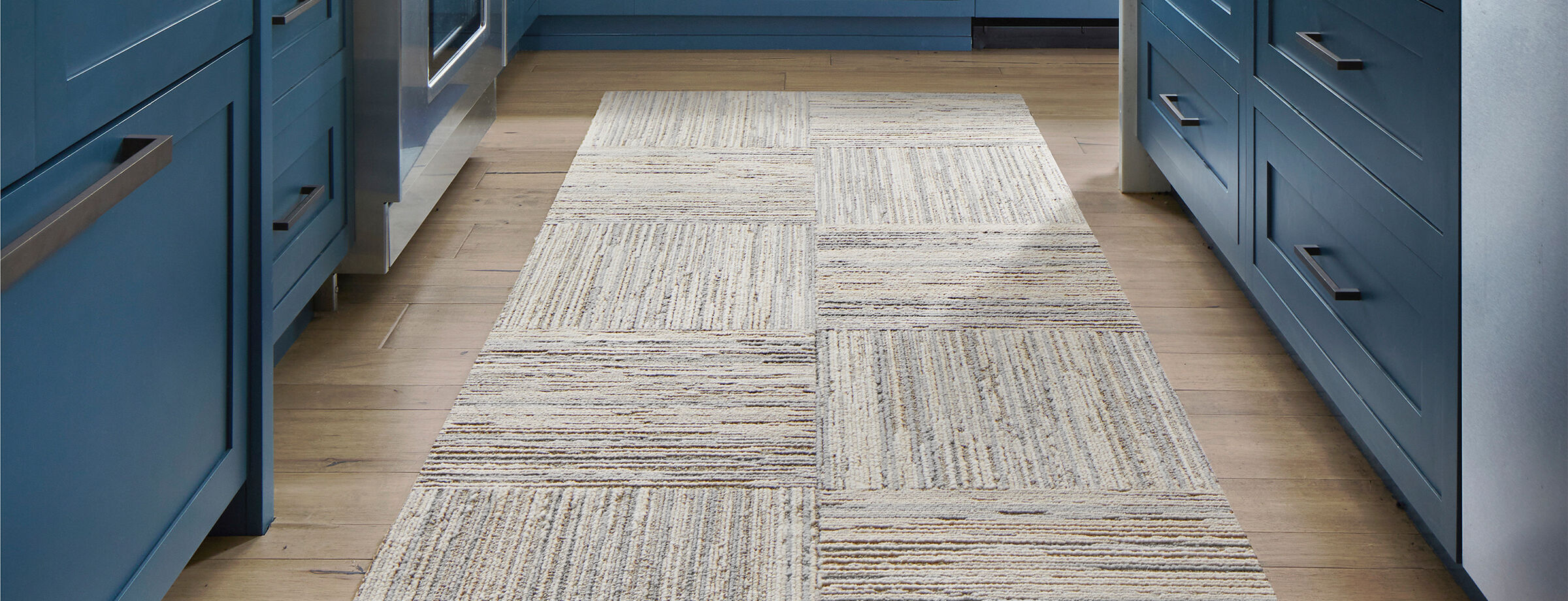 Fully Barked - Pigeon: Striped Area Rugs & Carpet Tiles by FLOR