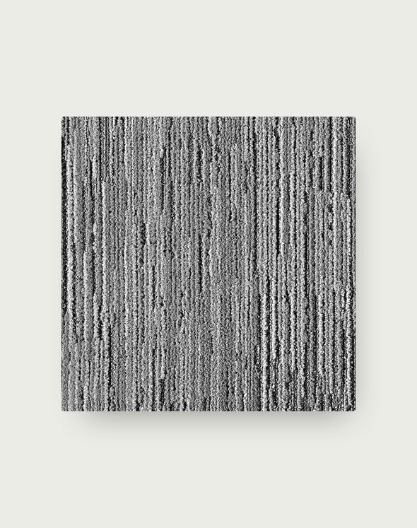 Fully Barked - Titanium: Striped Area Rugs & Carpet Tiles by FLOR