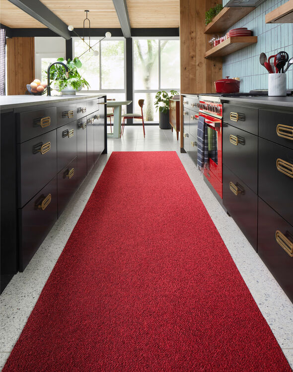 Industrious - Scarlet: Solid Color Area Rugs & Carpet Tiles by FLOR